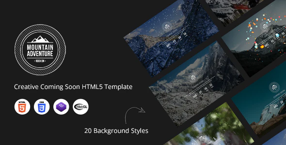Mountain – Creative Coming Soon HTML5 模板-主题站 – WordPress主题、HTML模板、CMS模板、wordpress插件
