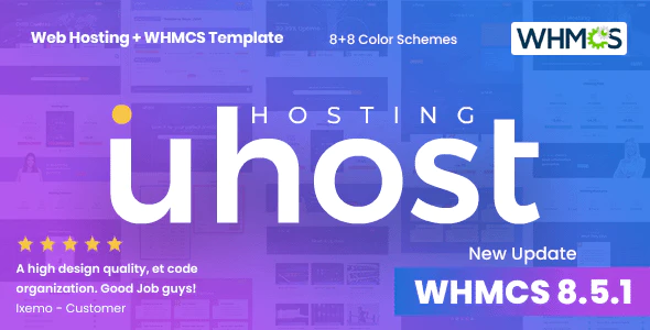 Uhost v8.1-Web托管和WHMCS-主题站 – WordPress主题、HTML模板、CMS模板、wordpress插件