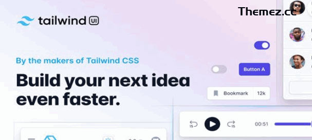 Tailwind UI + 模板包 – 更新-主题站 – WordPress主题、HTML模板、CMS模板、wordpress插件